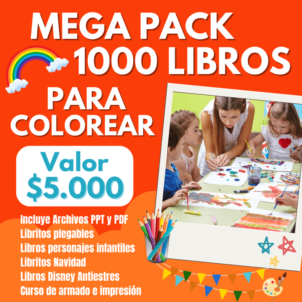 Mega Pack 1000 Libros Colorear – Salva tu PAES