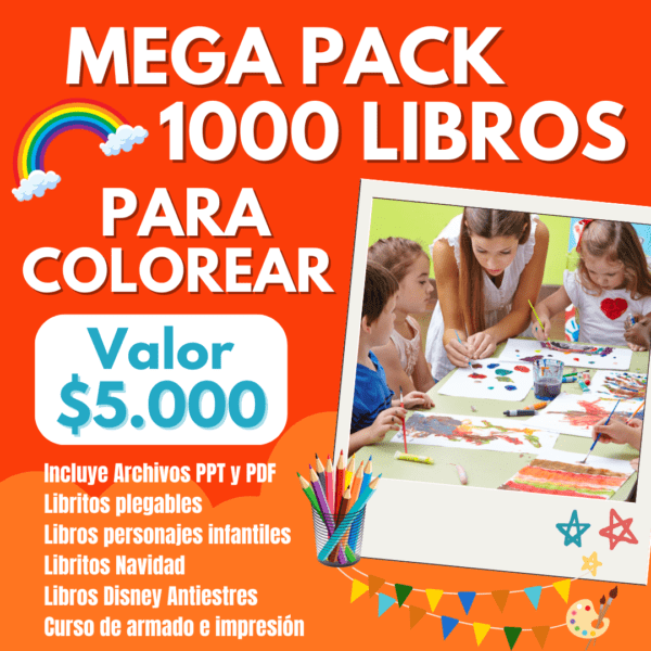 Mega Pack 1000 Libros Colorear – Salva tu PAES